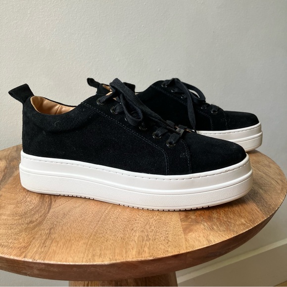 J Slides | Shoes | J Slides Amanda Platform Suede Leather Sneakers ...